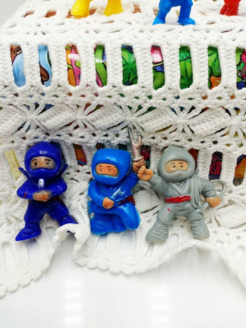 Tiny Plastic Ninjas Miniature Ninjas Plastic Ninja Toys - Etsy