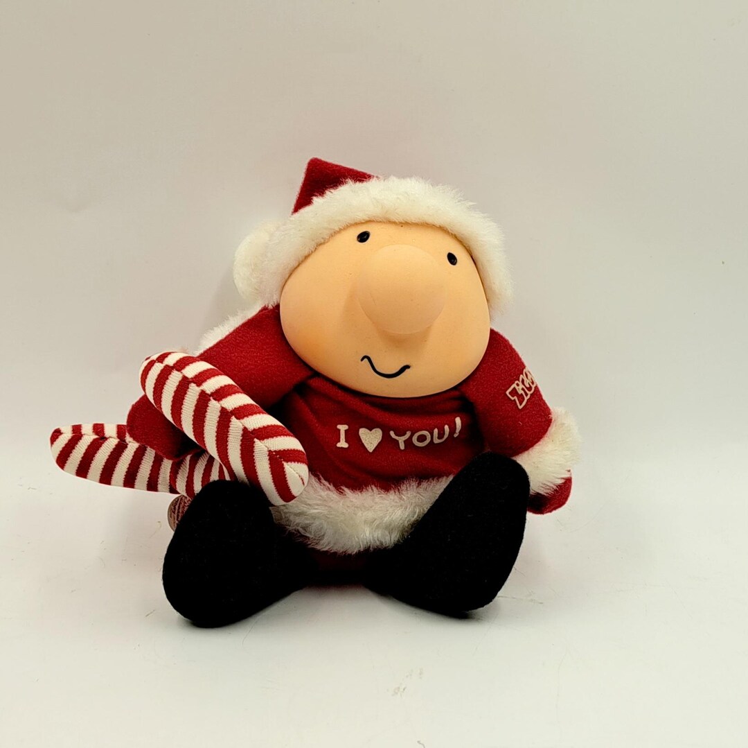 Christmad Ziggy Doll Ziggy Doll With A Candy Cane-1985 Ziggy American ...