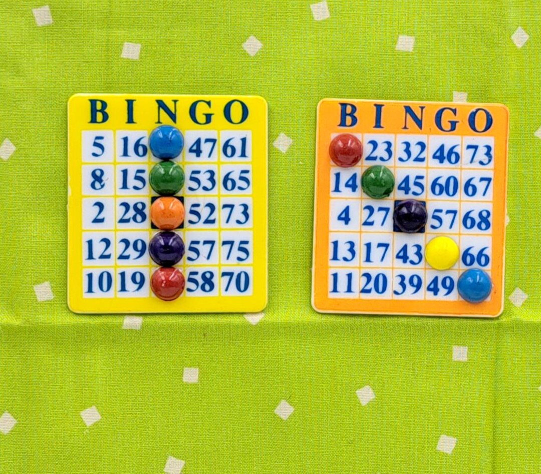 Bingo Board Refrigerator Magnets- Bingo Magnets- Gift for Grandmas ...
