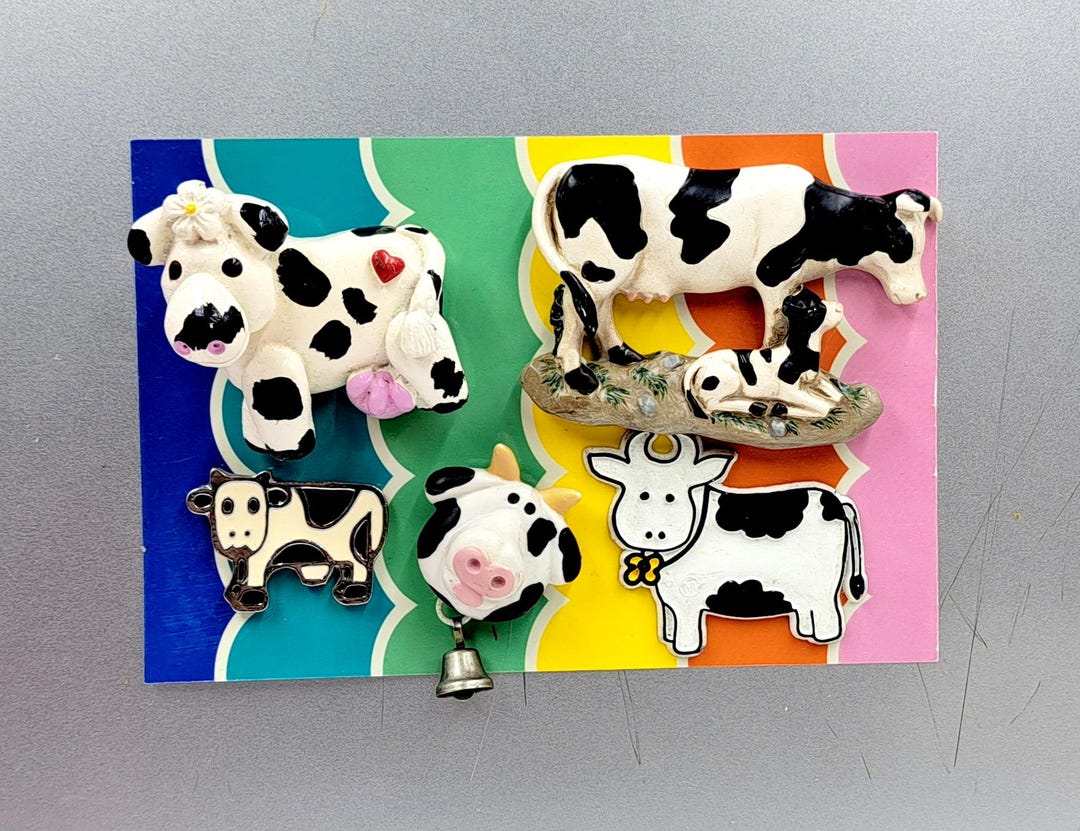Cow Refrigerator Magnets-county Kitchen Decor Farm Animal Magnets Funny ...