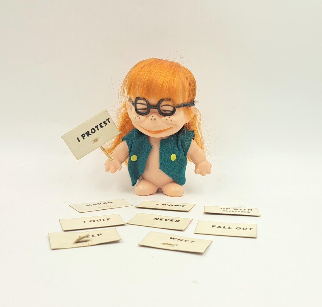 Vintage 1960s Pick Your Protest Dolls-hippytroll Dolls-brat Doll ...