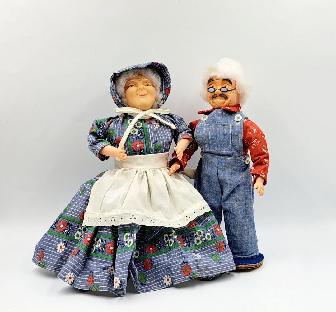 Soap Bottle Doll, Grandparents Dolls, Vintage Handmade Dolls Made From ...