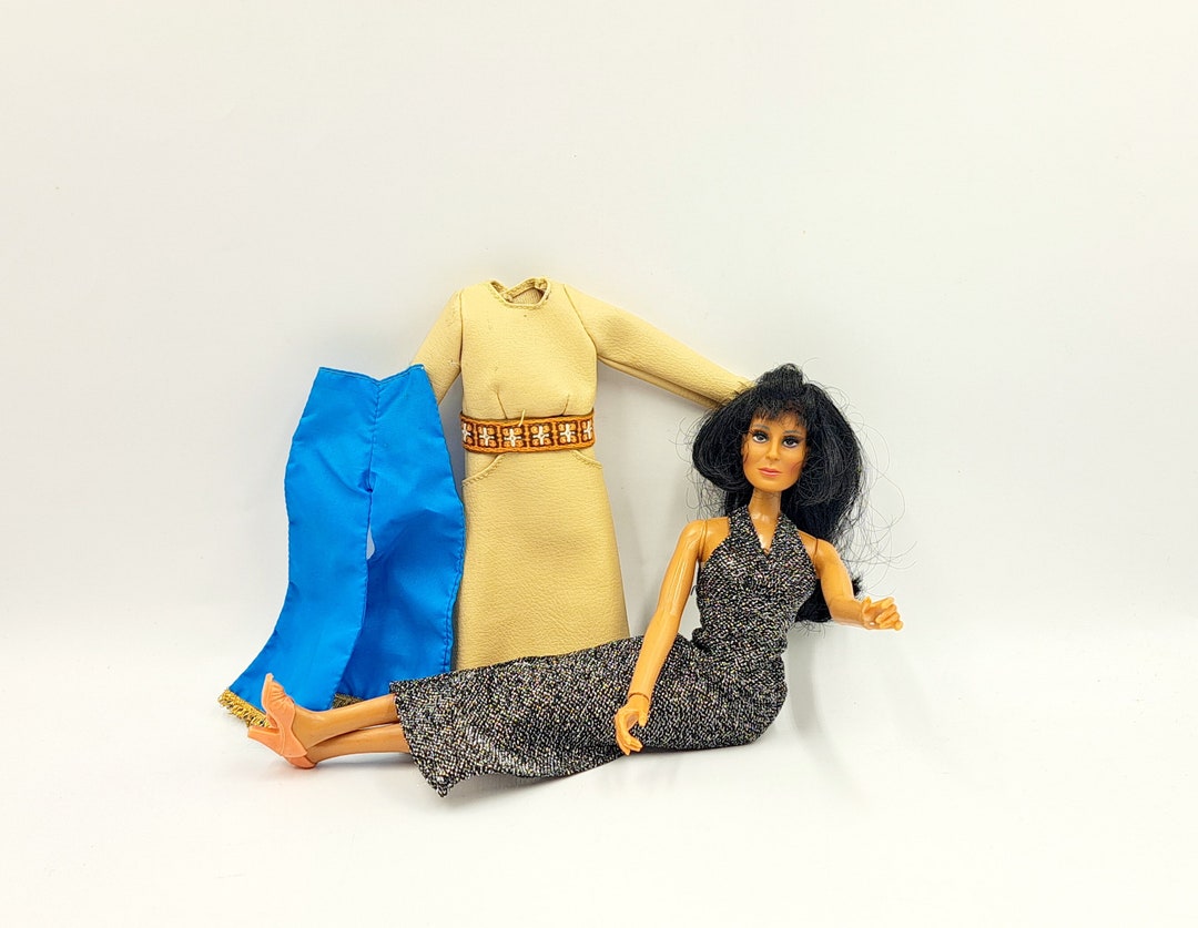 1975 Mego Corp Cher Bono Doll and Clothing, Cher Dresses, Mego Action ...