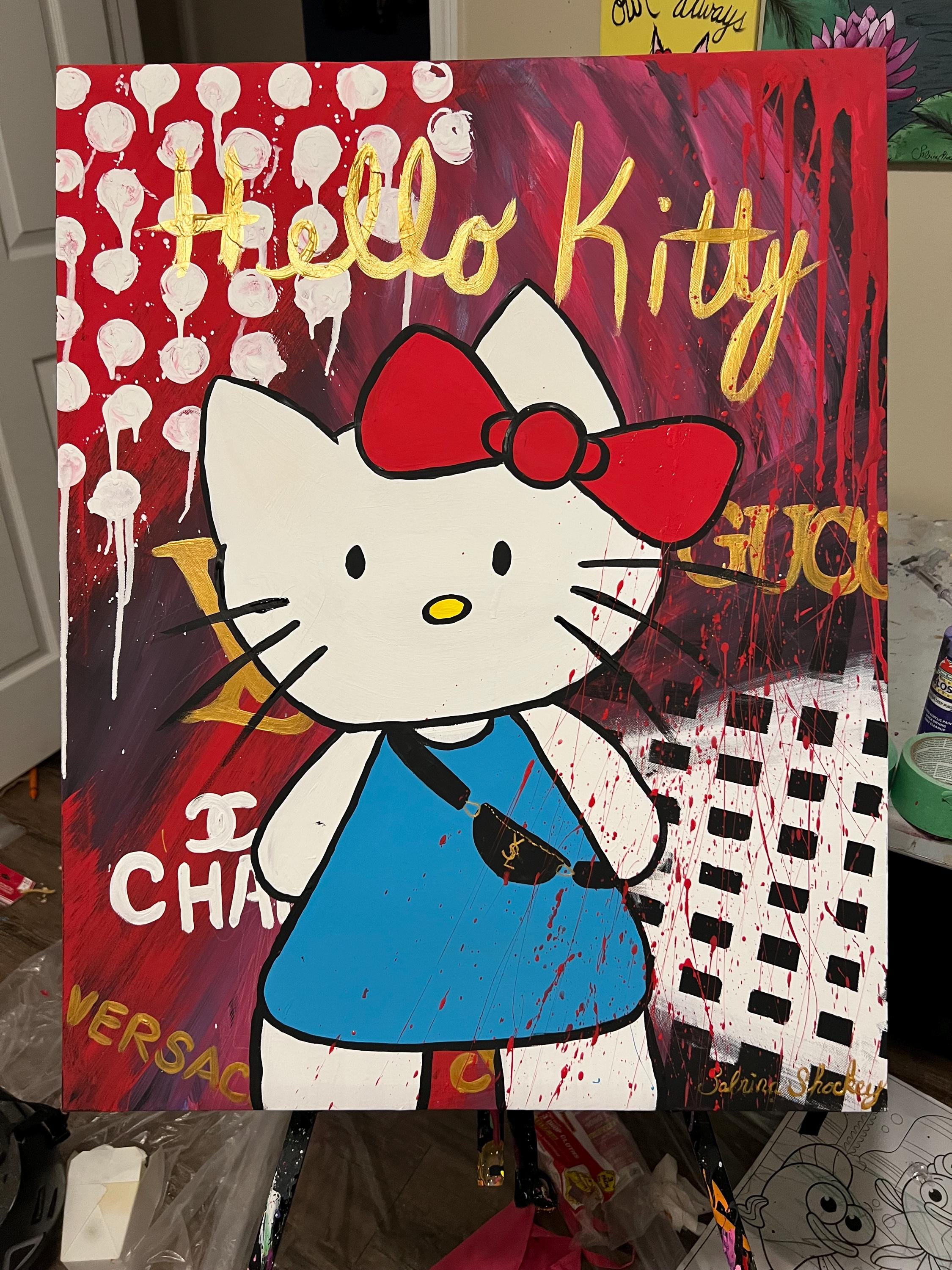 Hello Kitty Designer Art - Etsy