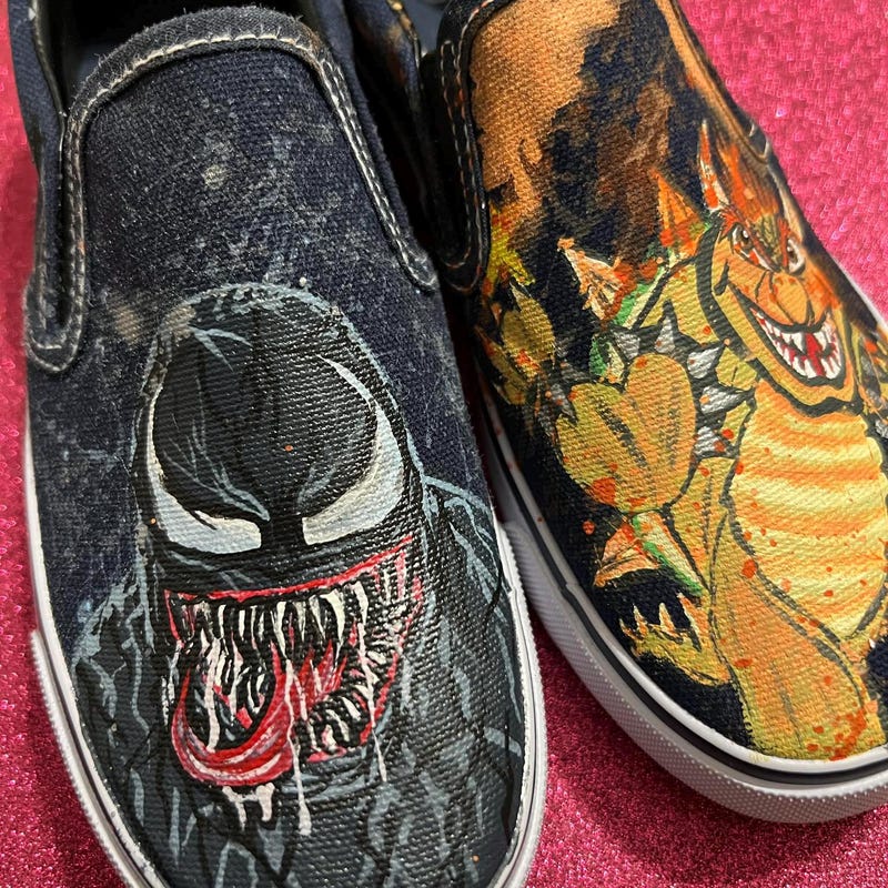 Custom Painted Vans - Etsy