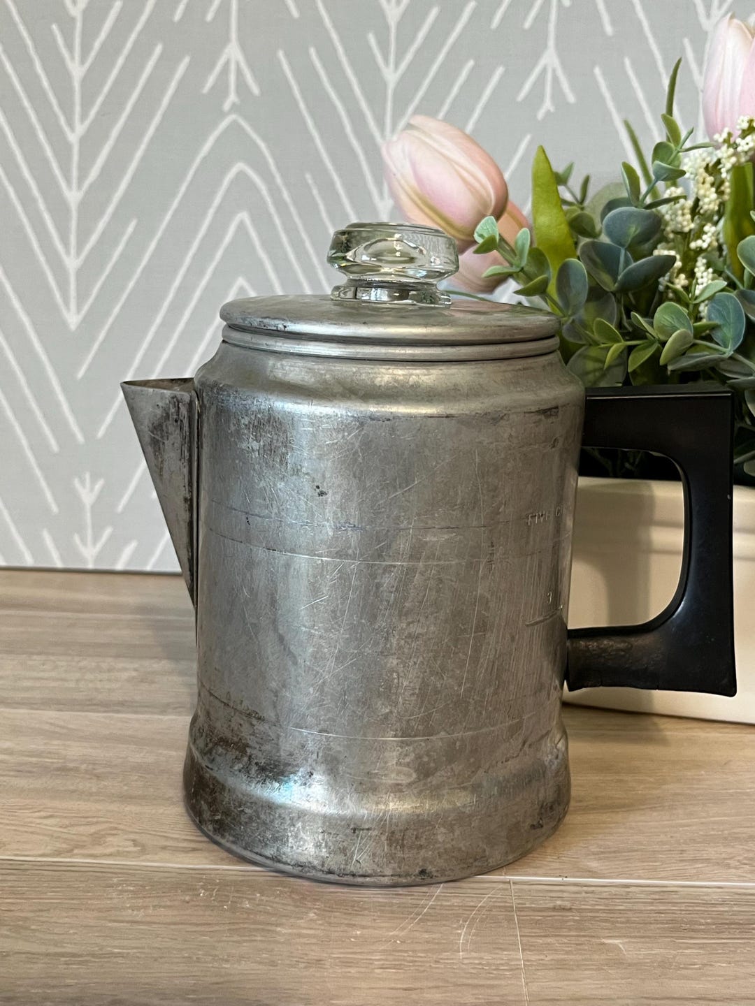 Vintage Rustic Aluminum Comet Camp Coffee Percolator 5 Cup - Etsy