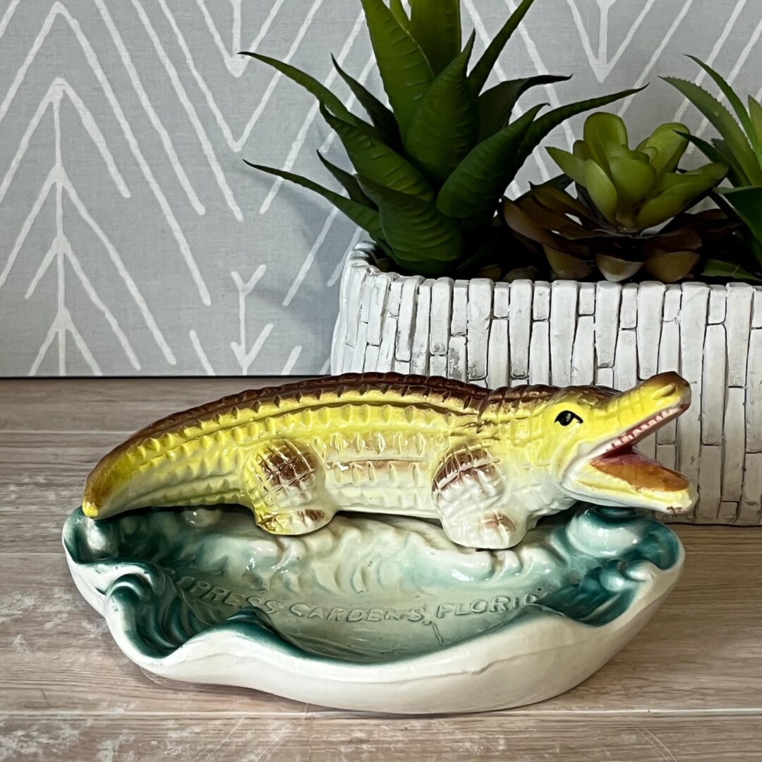 Vintage Ceramic Florida Alligator Ashtray Cypress Gardens Japan - Etsy