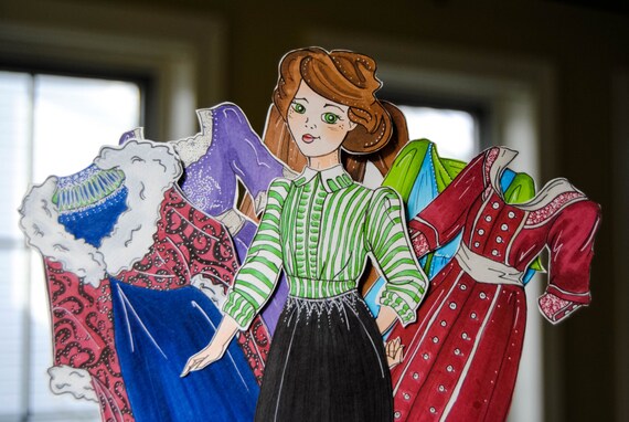 Adaline Printable Edwardian Paper Doll | Etsy
