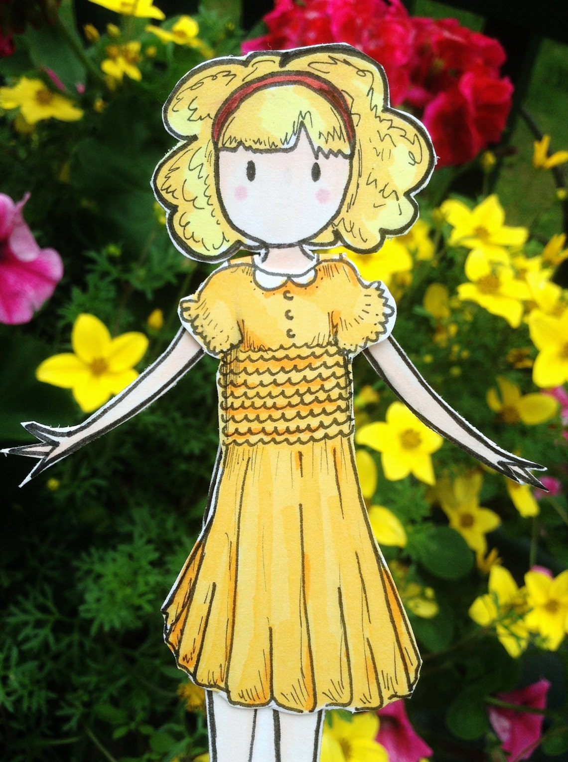 Printable Paper Dolly - Etsy