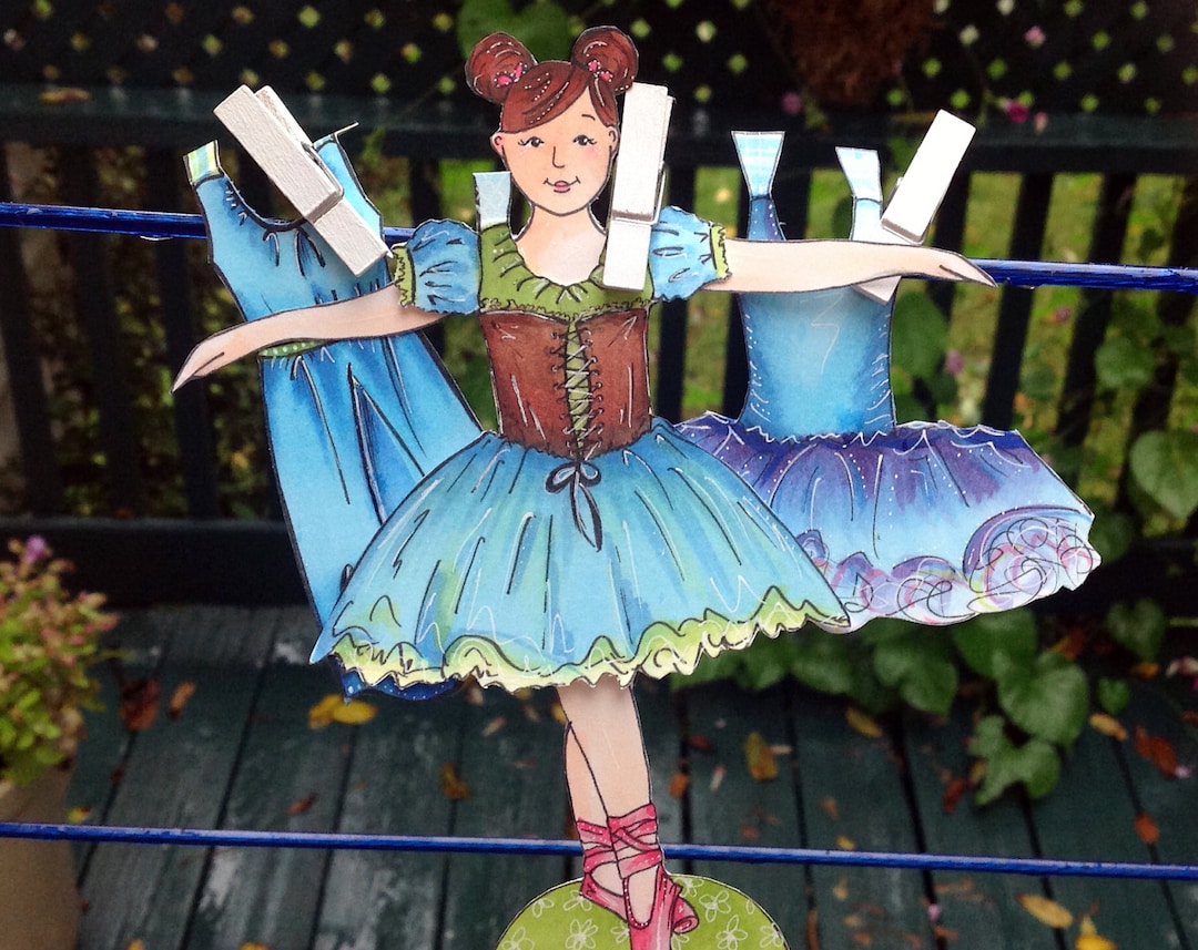 Printable Little Dancer Paper Doll - Etsy
