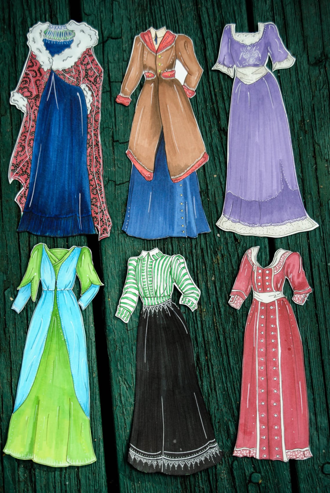 Adaline Printable Edwardian Paper Doll - Etsy