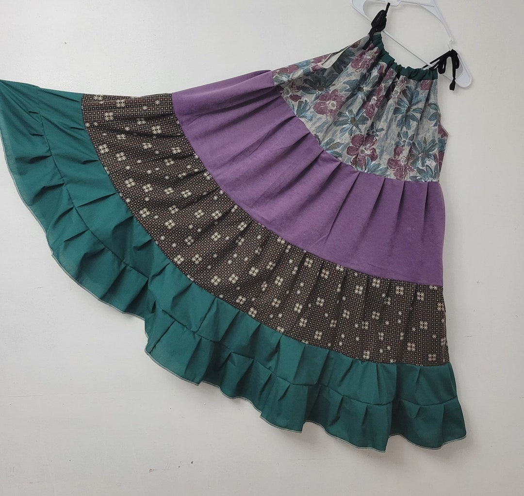 Boho Gypsystyle Maximalist Plus Size Sundress, Patchwork Maxi Beach ...