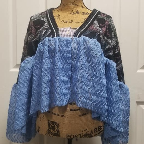 Upcycled Poncho - Etsy