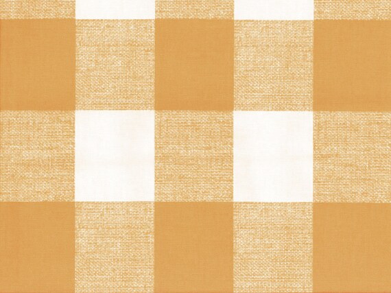 Yellow Buffalo Check Table Runner.colors: White & Yellow. | Etsy