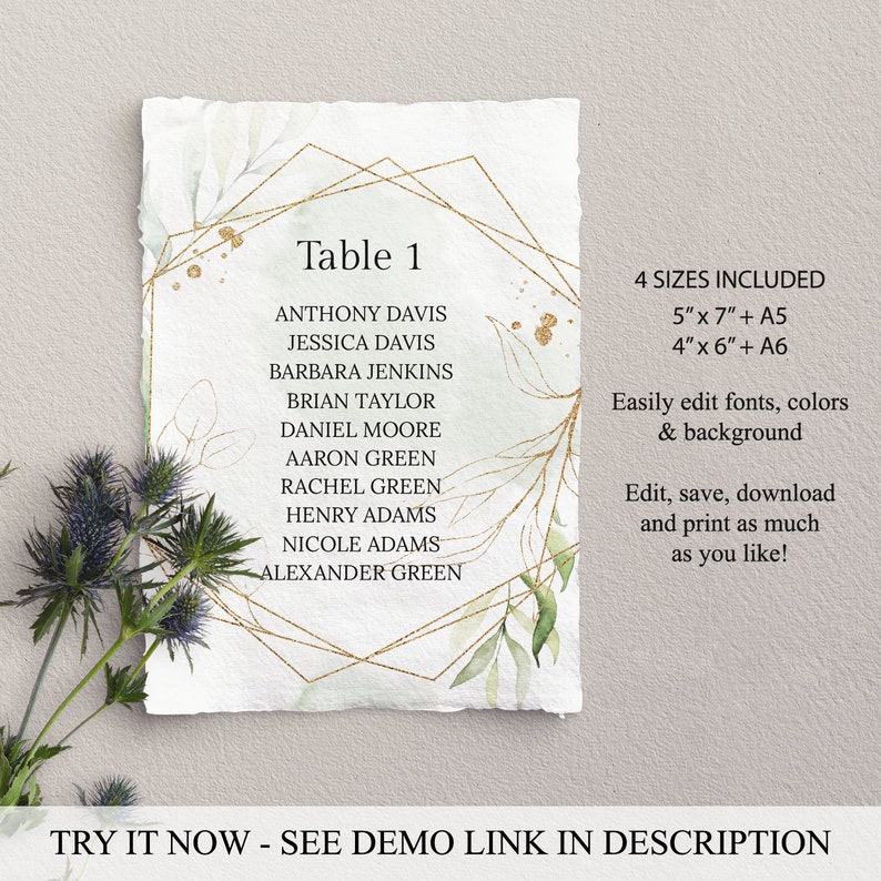 Wedding Seating Chart Template Table Assignment Card Seating - Etsy