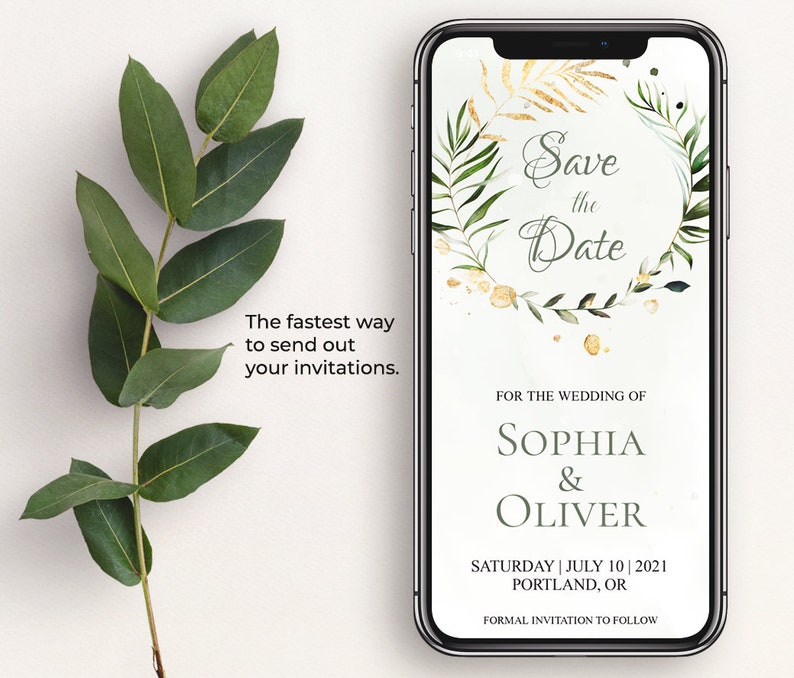 Save the Date Template 4 Different Sizes Digital Save Date - Etsy