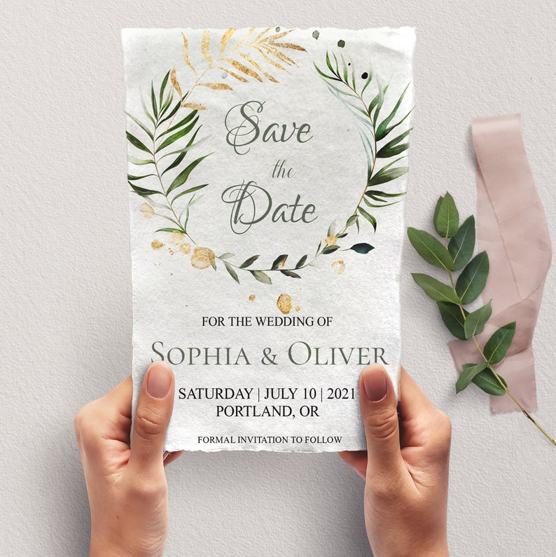 Save the Date Template 4 Different Sizes Digital Save Date - Etsy