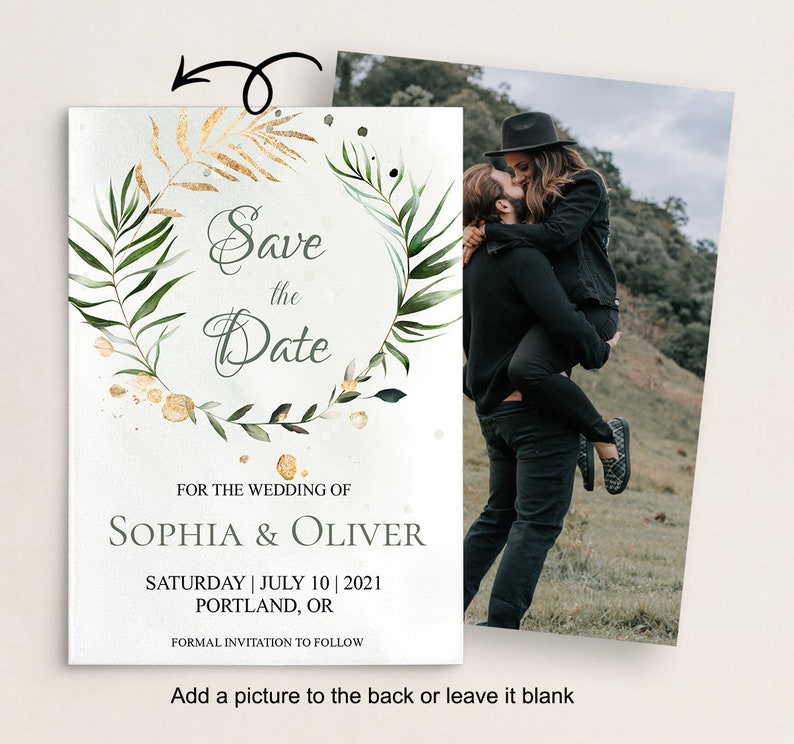 Save the Date Template 4 Different Sizes Digital Save Date - Etsy