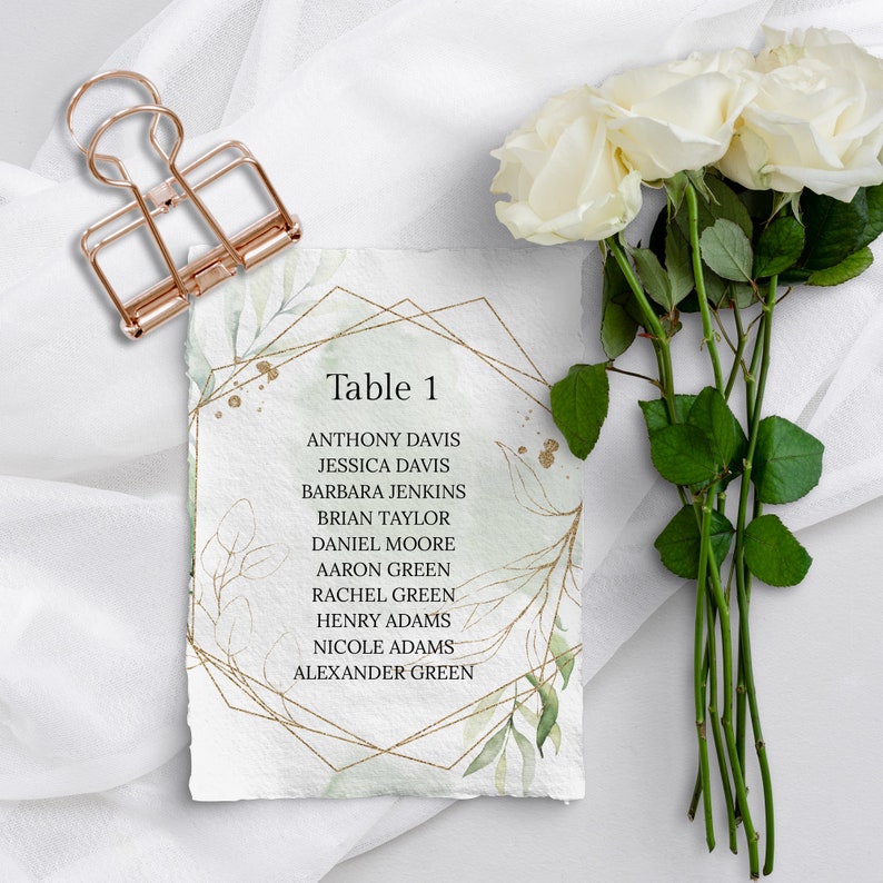 Wedding Seating Chart Template Table Assignment Card Seating - Etsy