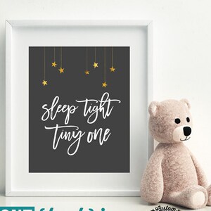 Sleep Tight Tiny One -8x10 Printable Nursery Art - Etsy