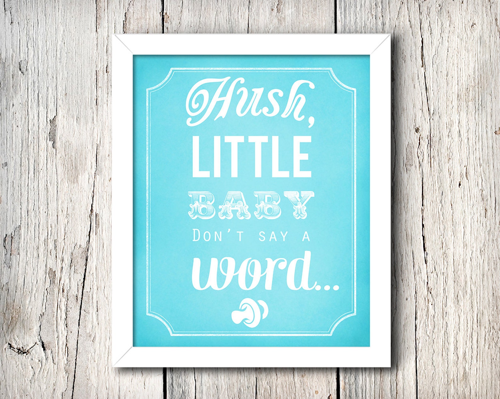 Hush Little Baby - DIY Printable Nursery Art - Etsy