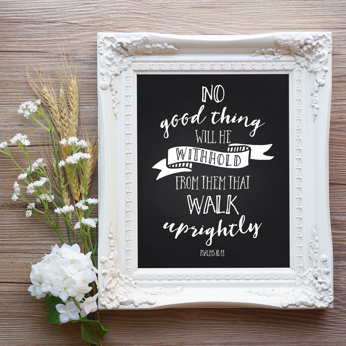 Walk Uprightly 8x10 Printable Bible Art - Etsy