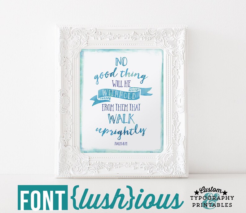 Walk Uprightly 8x10 Printable Watercolor Bible Art - Etsy