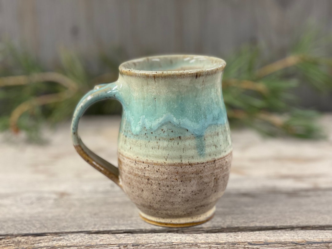Pottery Mug, Pottery Mug Handmade, Pottery Latte Mug, Coffee Mug ...