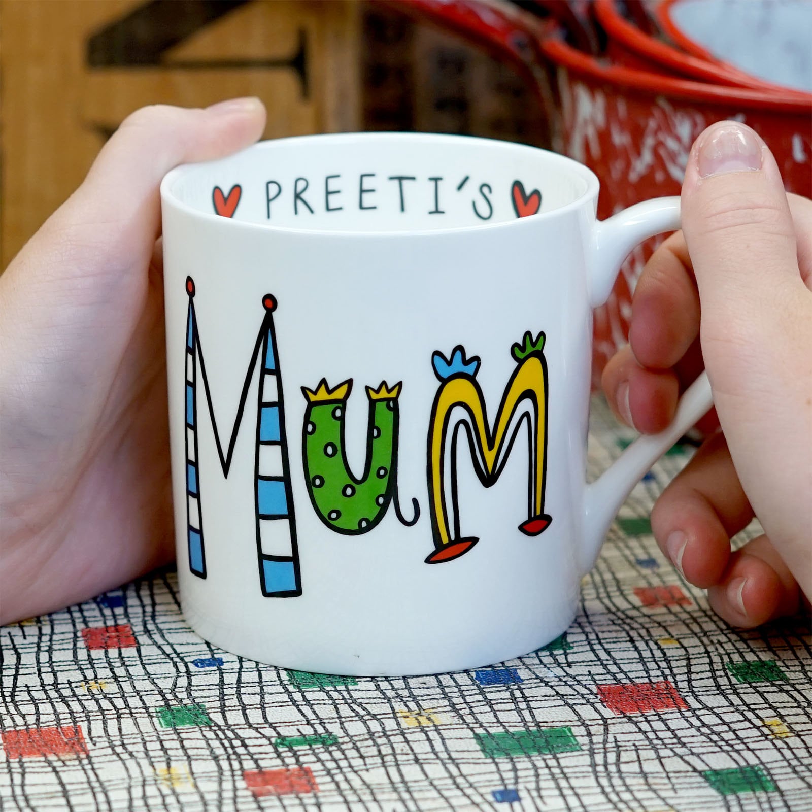 Mum Mug Can be personalised with any name Fine bone china | Etsy
