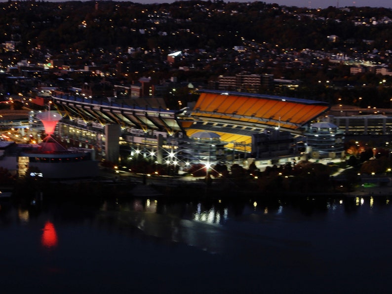 Heinz Field at Night - Etsy