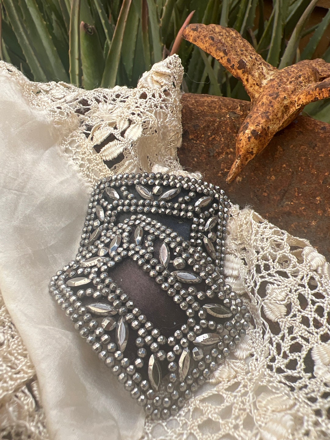 Pair Steel Cut Victorian Shoe Buckles Made in France,french Marcasite ...