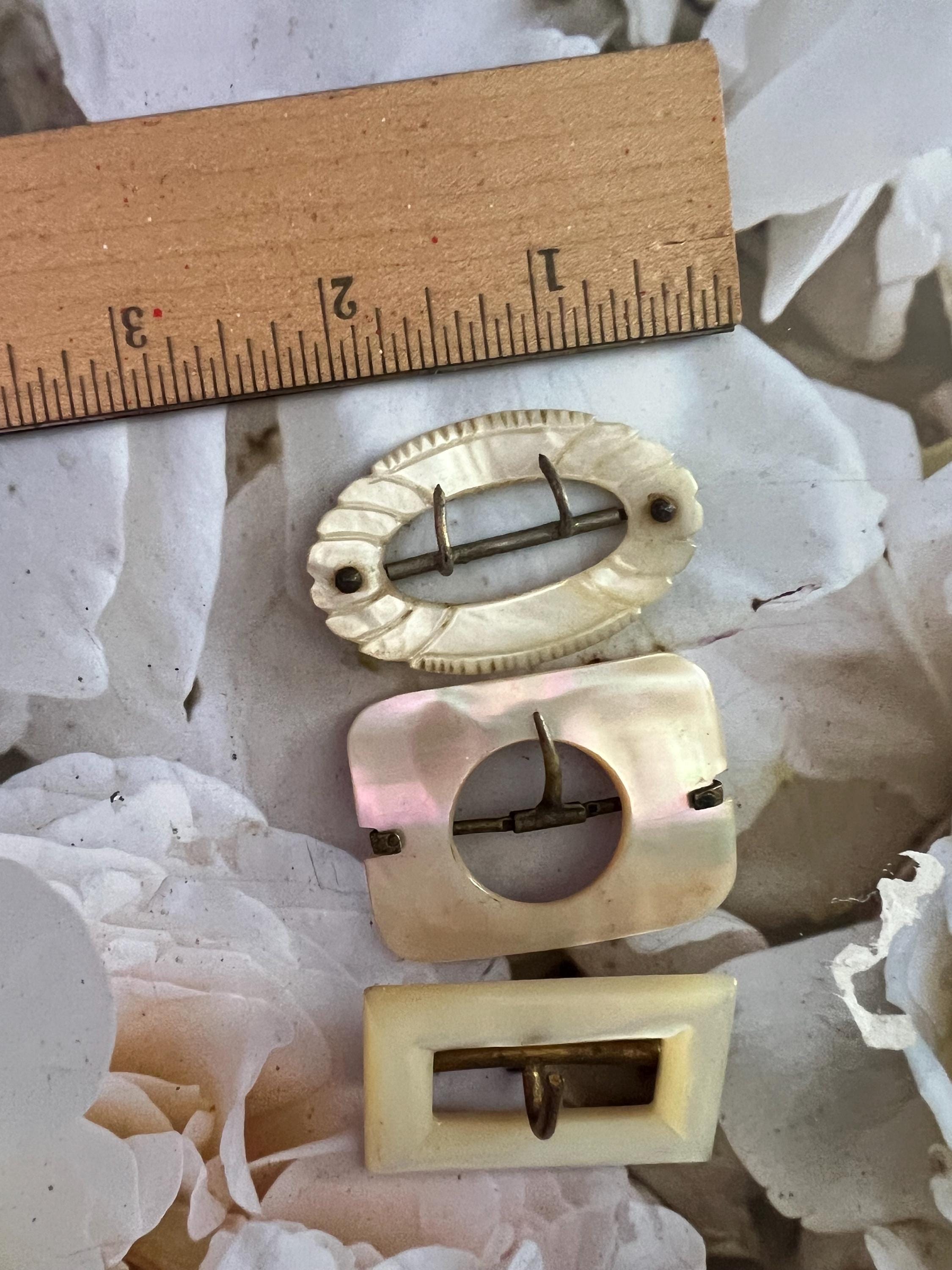 Victorian Era Mother of Pearl Buckles,victorian Accessories,dress ...