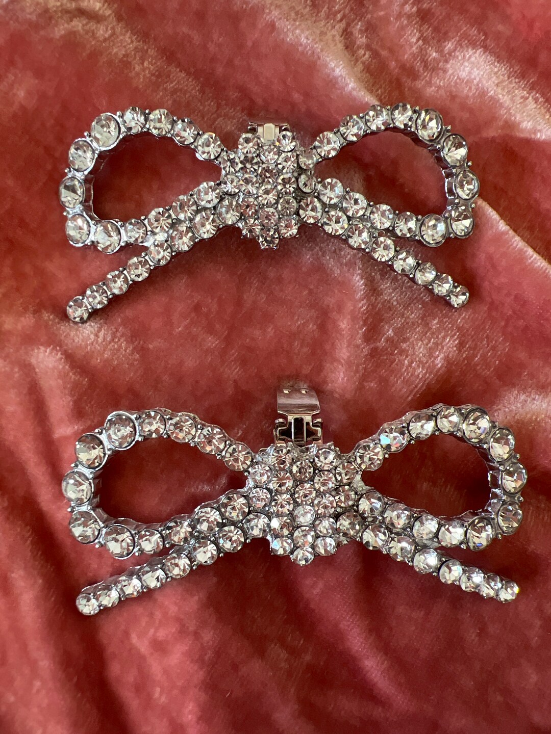 Marie Antoinette Bow Shoe Clips, Shabby Chic,cinderella Clips,fancy ...