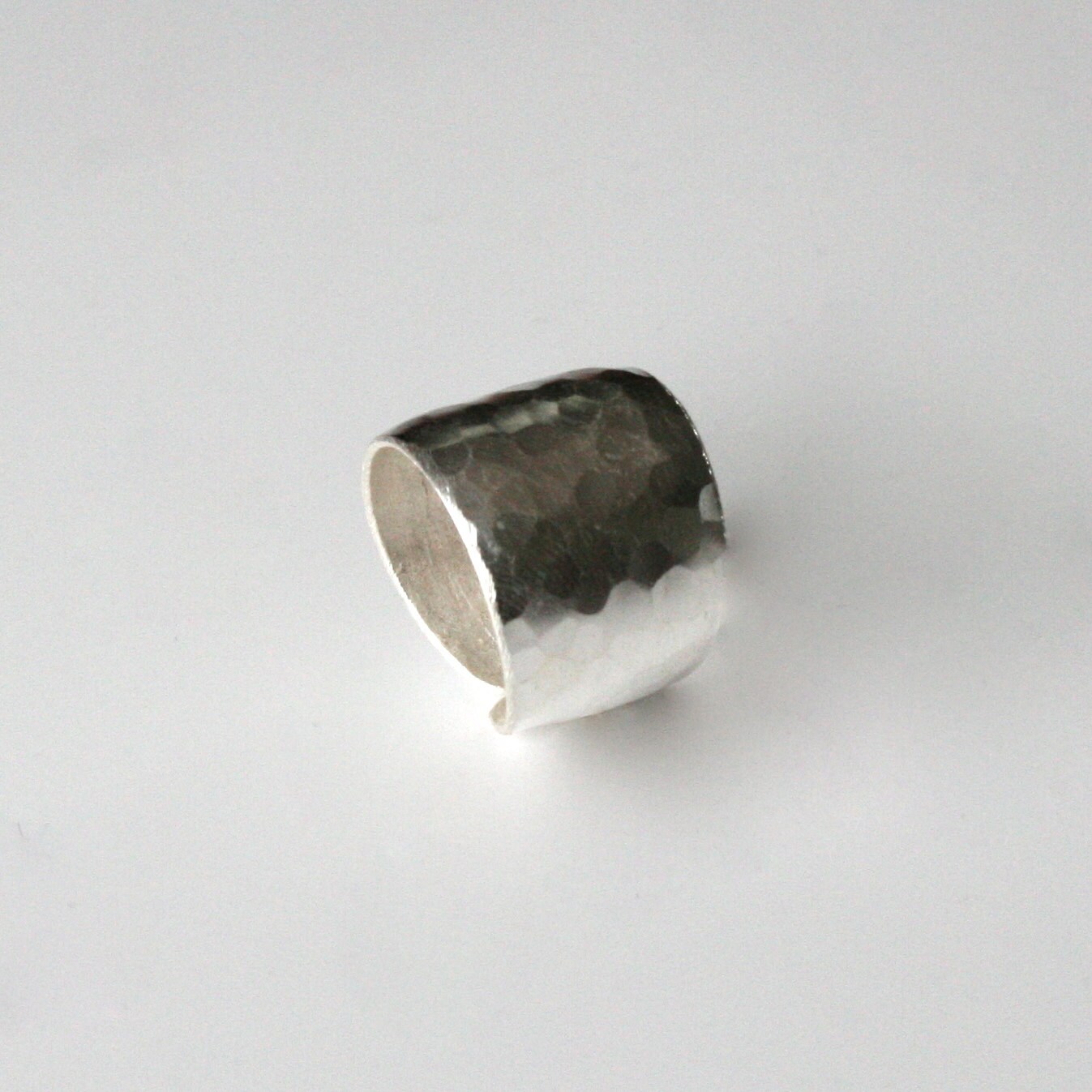 Modern Sterling Silver Wide Taper Band Rings Showcase With Beautiful ...