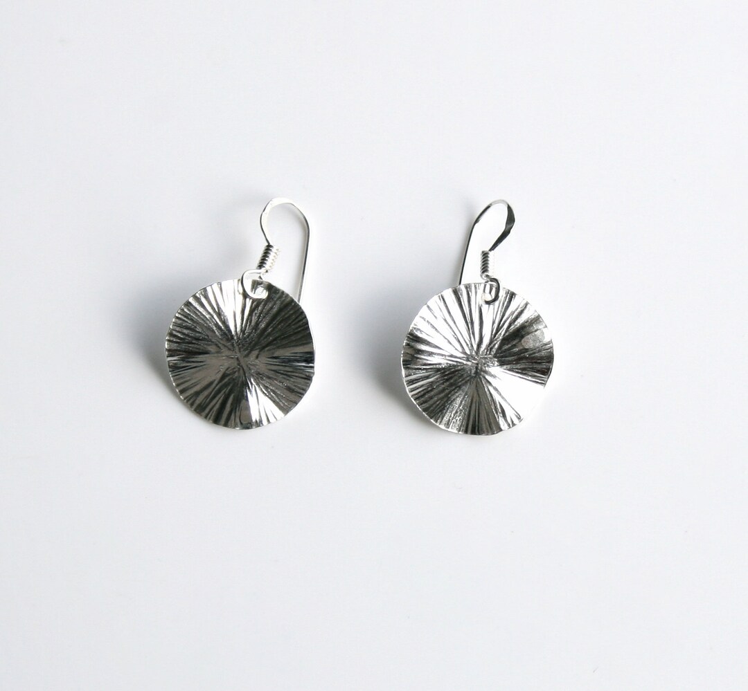 Mini Shimmering Disc Earrings Are Small but Have a Striking Design and ...