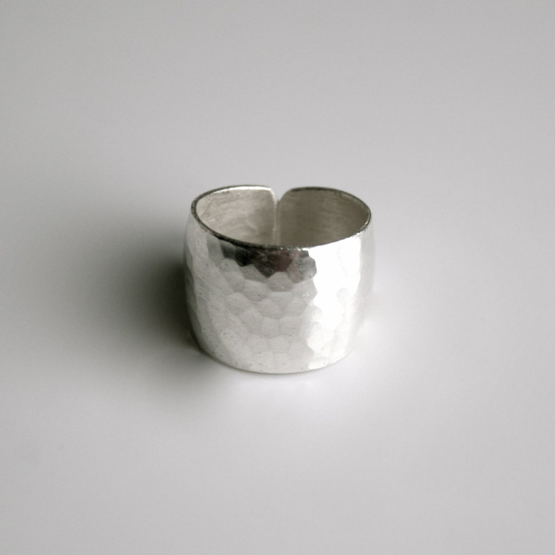 Modern Sterling Silver Wide Taper Band Rings Showcase With Beautiful ...