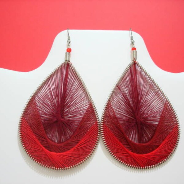 Thread Earrings - Etsy