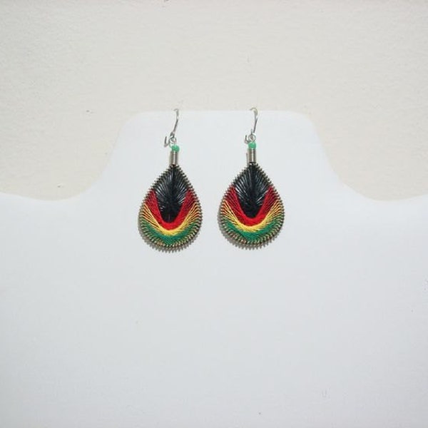 Rasta Earrings - Etsy