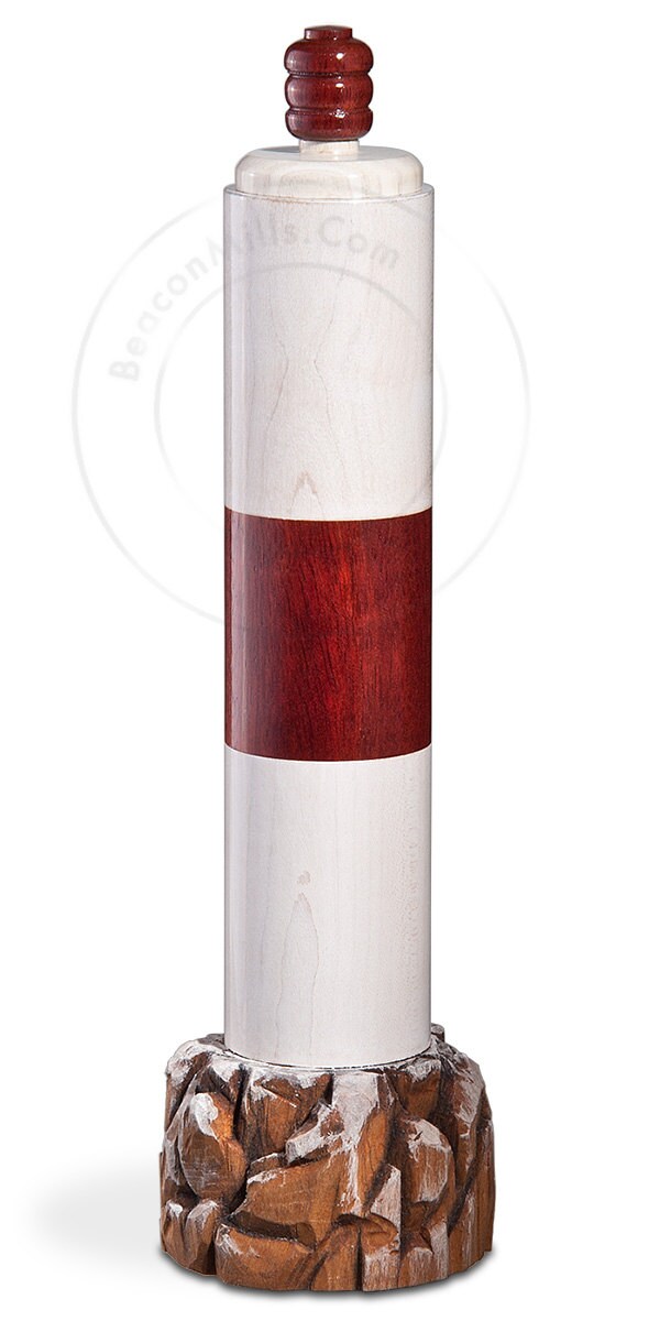 Lighthouse Spice Mill Harbor Beacon in Bloodwood & Whitewashed Hard ...