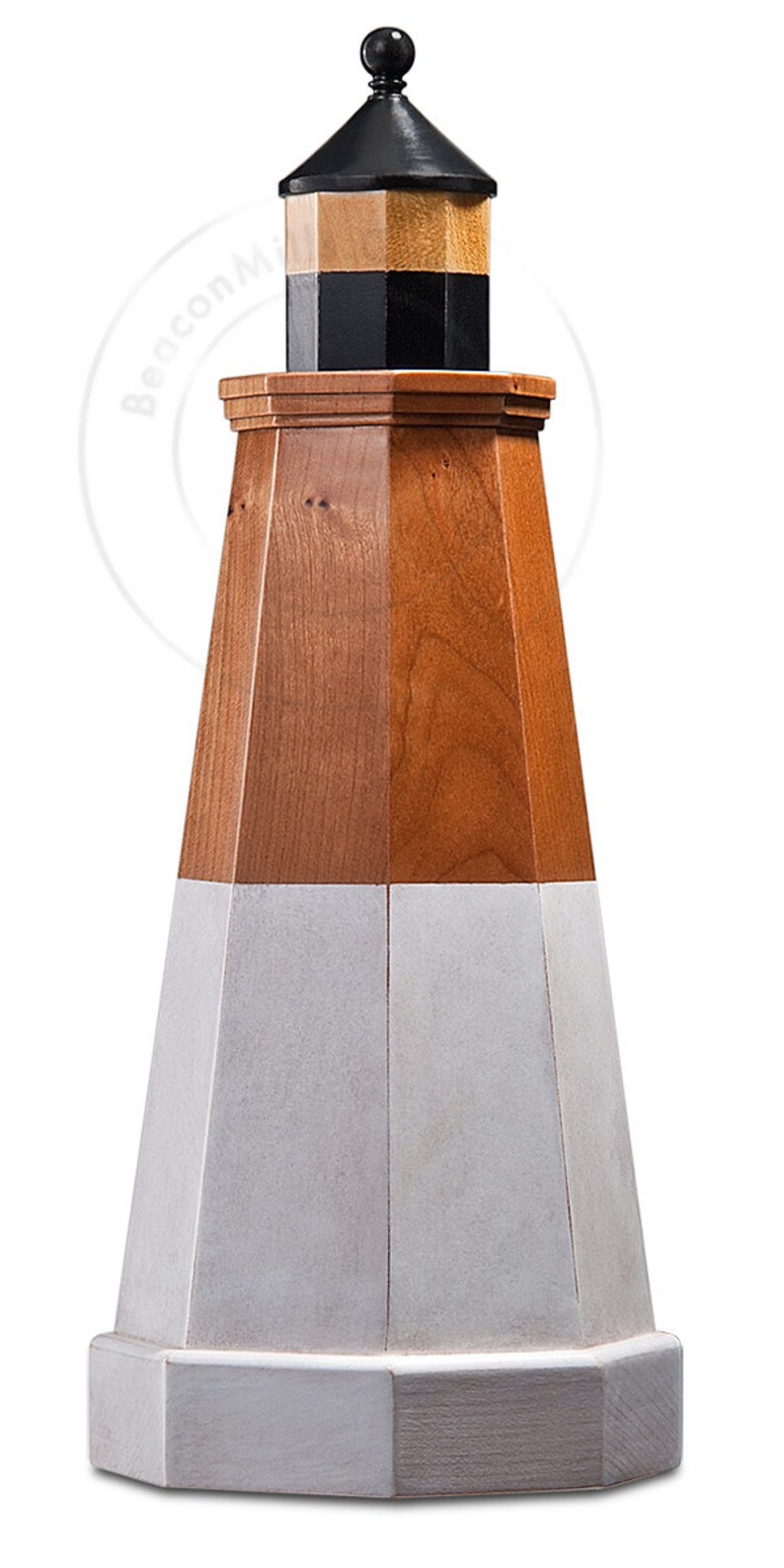 Octagonal Lighthouse Pepper Mill in American Cherry Hard Maple ...