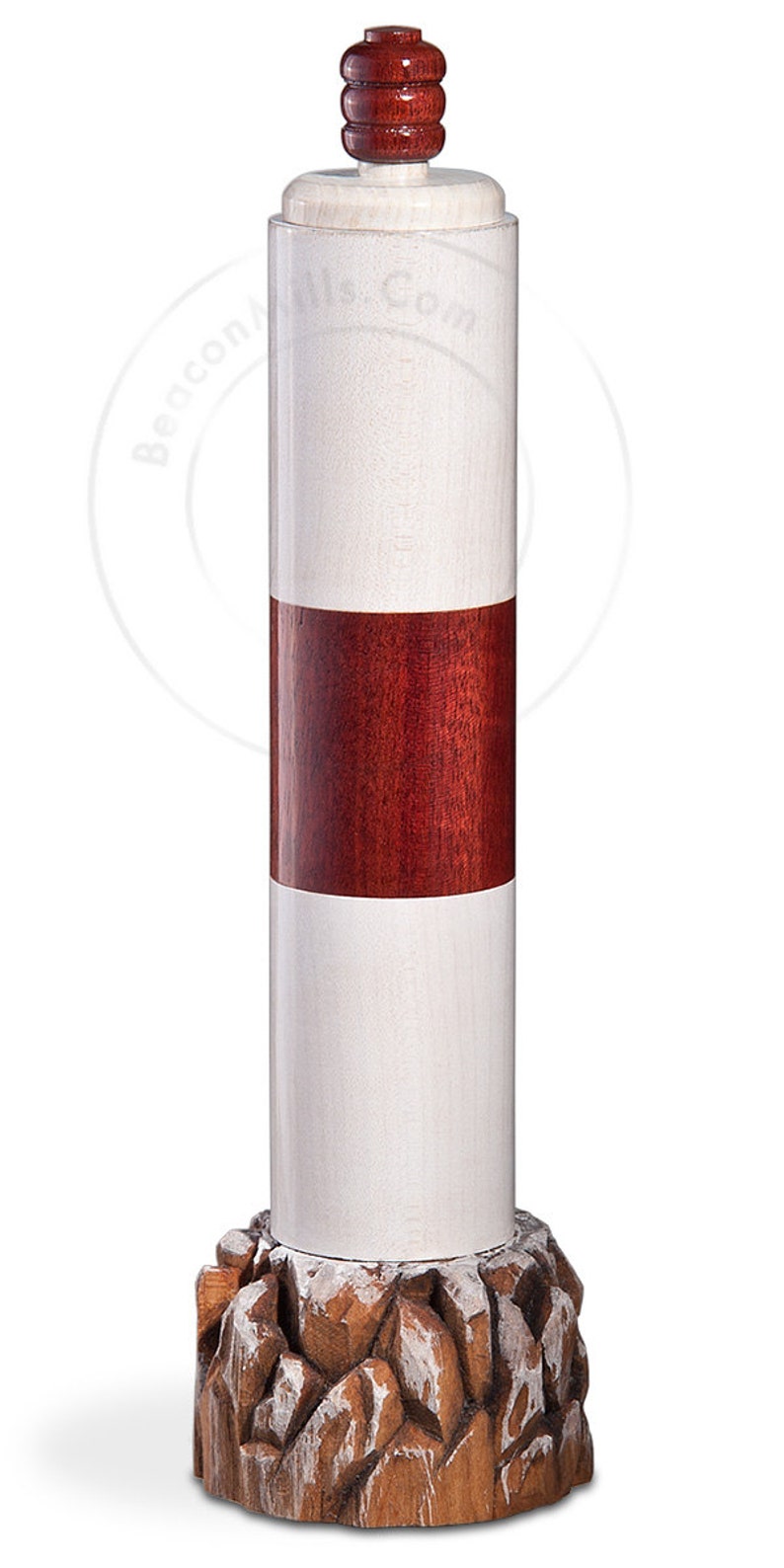 Lighthouse Spice Mill Harbor Beacon in Bloodwood & Whitewashed Hard ...