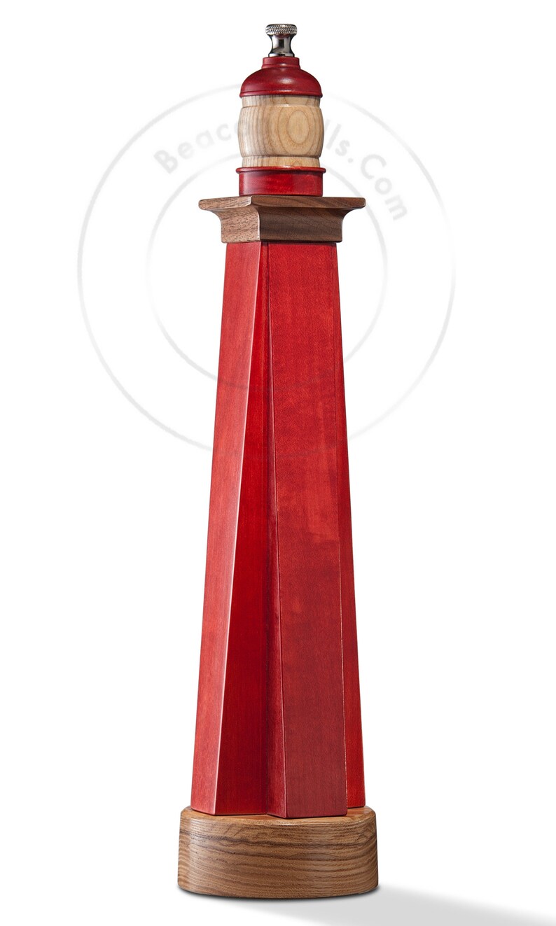 Lighthouse Pepper Mill in Hard Maple Ash Black Walnut and Curly Maple ...