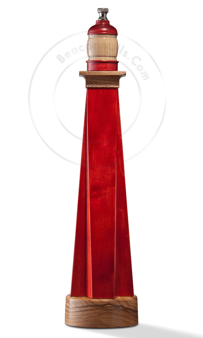 Lighthouse Pepper Mill in Hard Maple Ash Black Walnut and Curly Maple ...