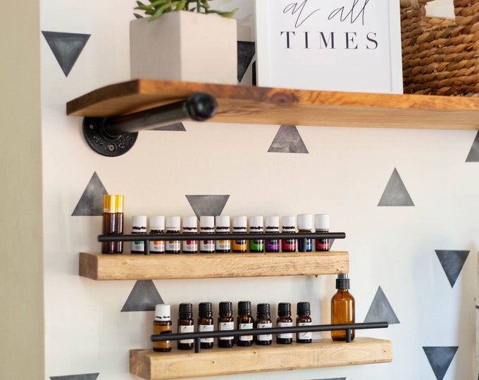 Essential Oil Floating Shelf || Essential Oil Display, Wall Shelf ...