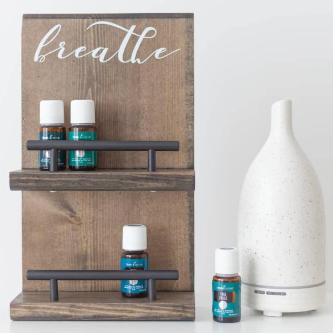 Handmade Pine Essential Oil Shelf: Aromatherapy Storage & Display - Etsy