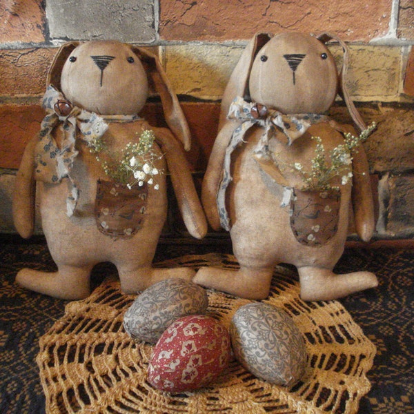 Primitive Bunny - Etsy