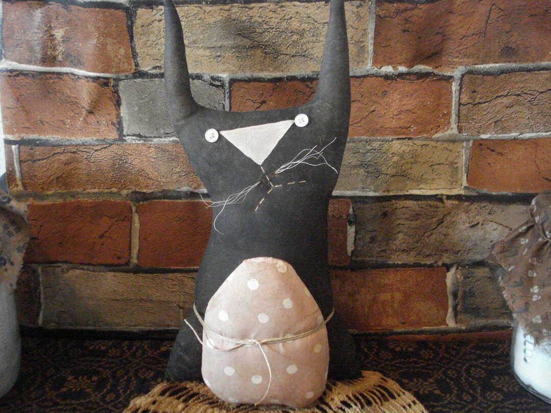 Primitive Hennie Hare Doll and Egg - Etsy