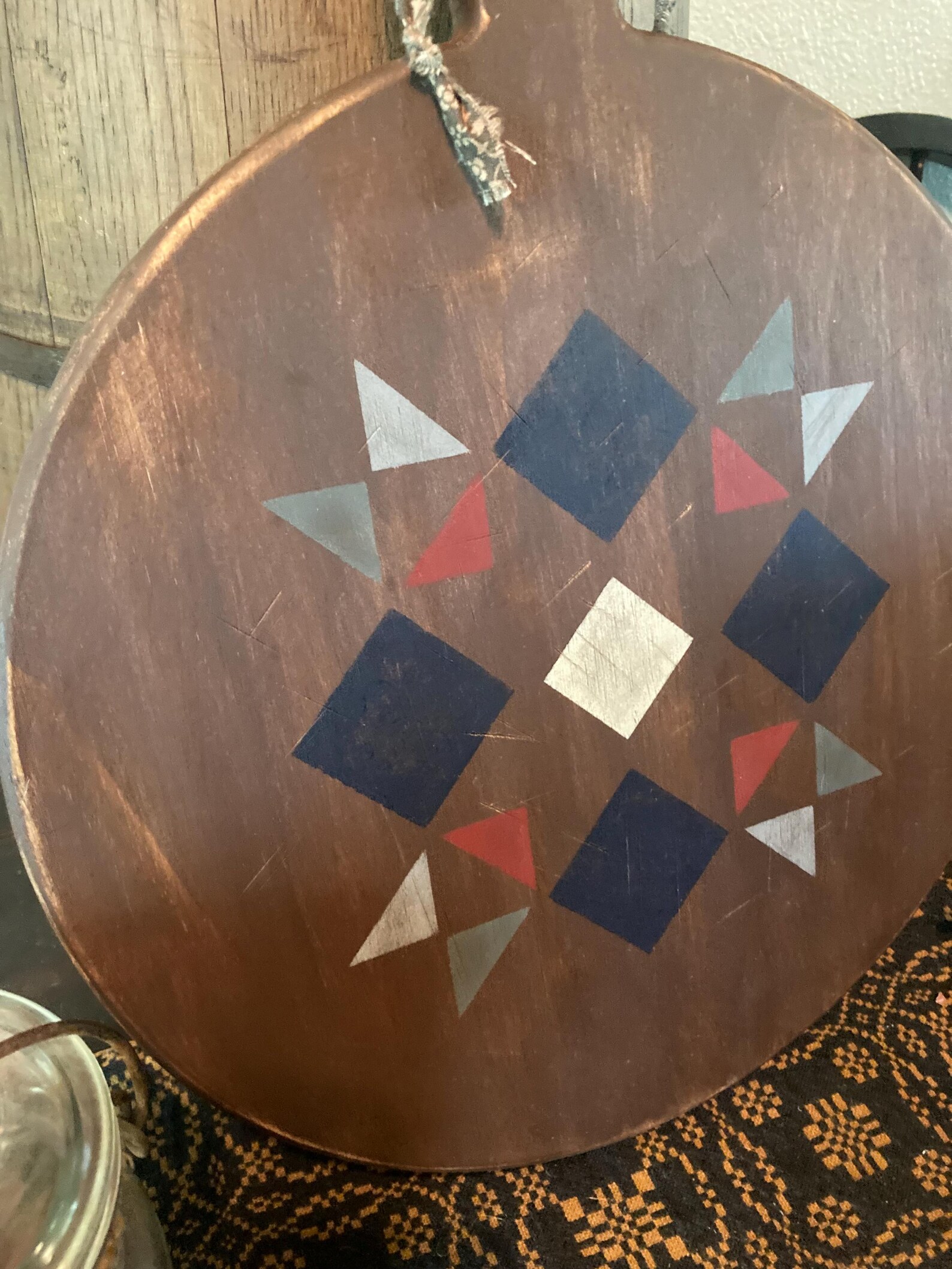 Primitive Wooden Quilt Square Breadboard - Etsy