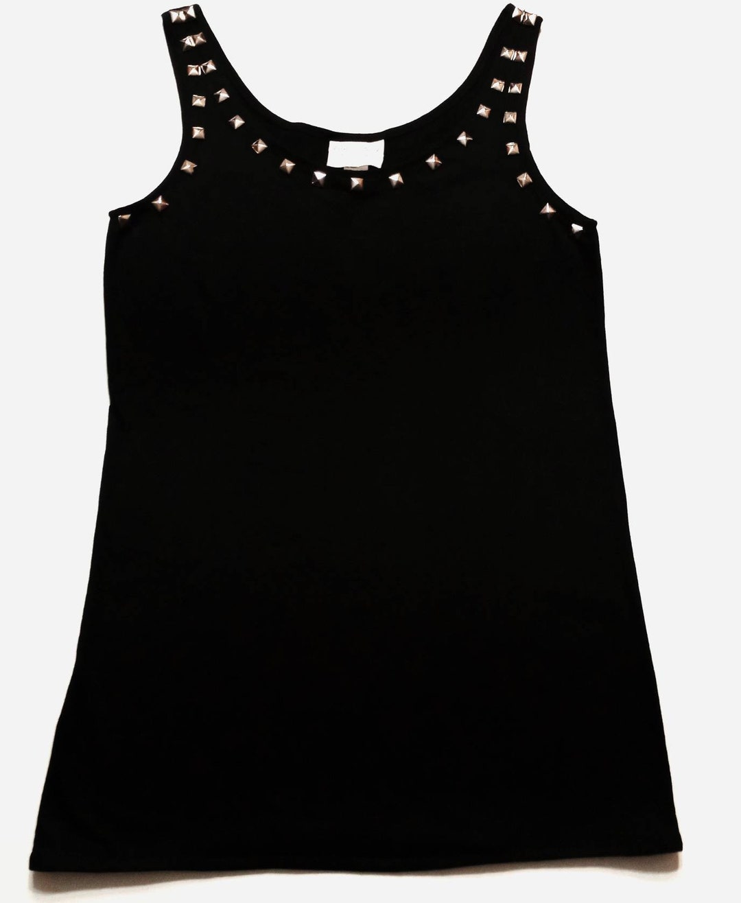 Men's Black Studded Tank Top, Studded Tank Top - Etsy