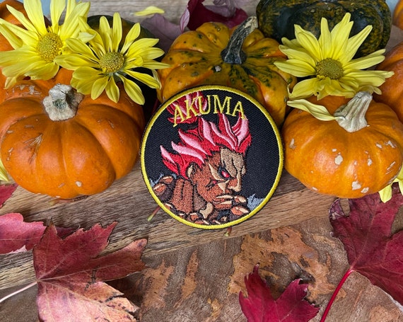 Akuma Retro Street Fighter II 3 Inch Wide Iron on Patch - Etsy